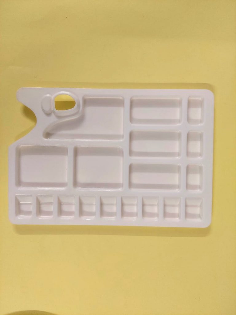 Colour Mixing Plate Rectangular Medium | Art Painting Colour Mixing ...