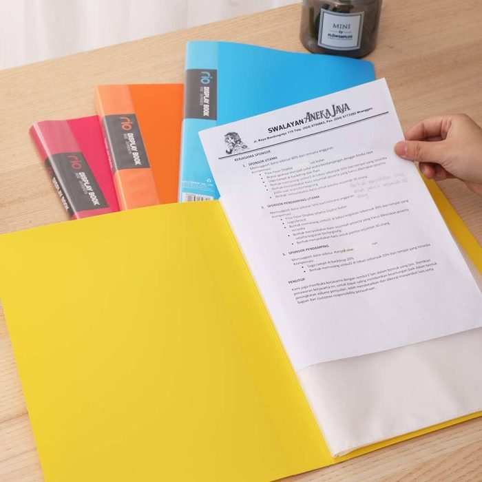 Deli Office Display Book A4 | Premium Display File for Office & School